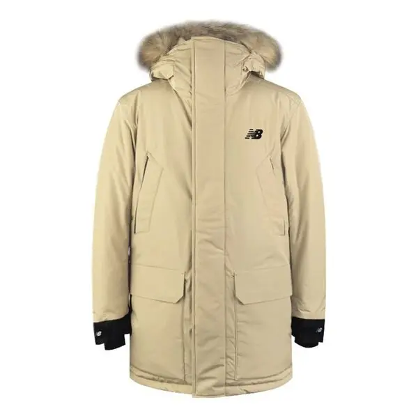NEW BALANCE Down Parka - Beige/black