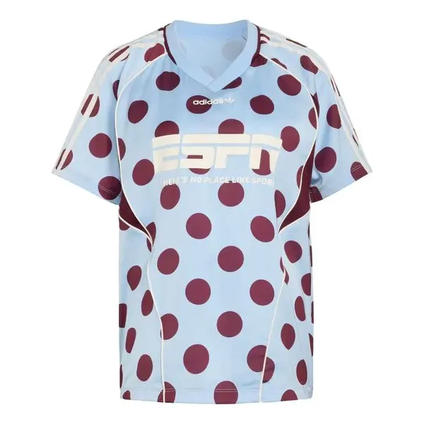 Adidas Street Jersey Polka Dot Short Sleeve - Clear Sky