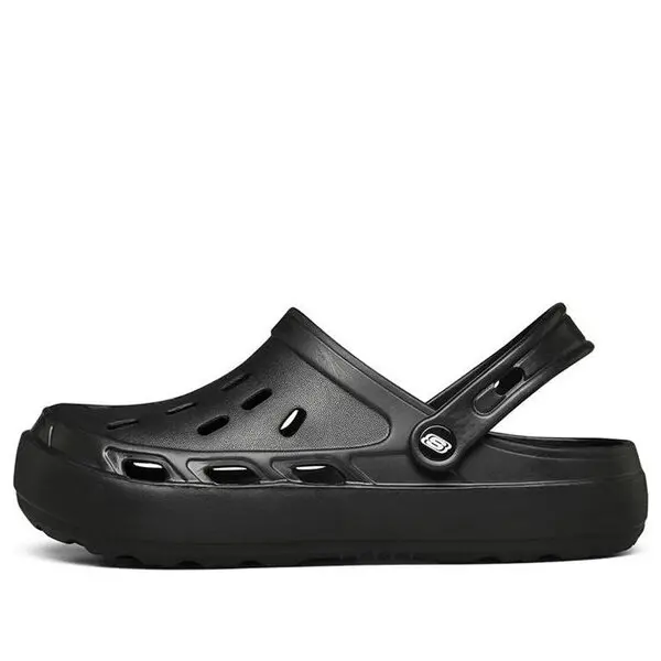 Sketchers Swifters Minimalistic Cozy Sports Slippers - Black