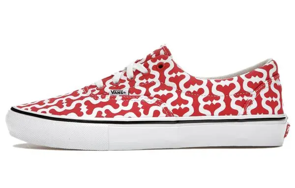 VANS Supreme X Era Monogram S Low Top Sneakers - Red