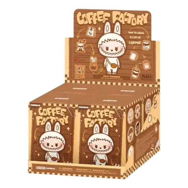 POP MART Pop Bean Coffee Factory Plush Pendant Sealed Case - Multi-color