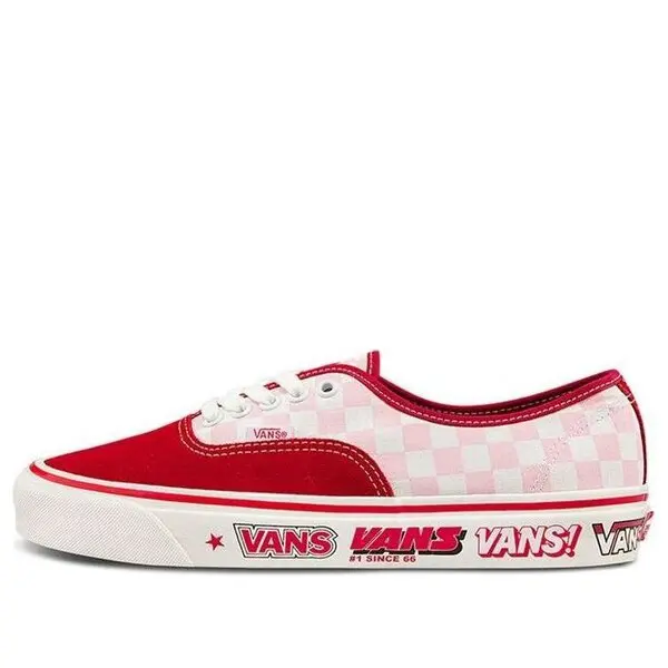VANS Authentic 44 Sneakers - White/red