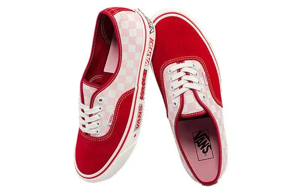 VANS Authentic 44 Sneakers - White/red