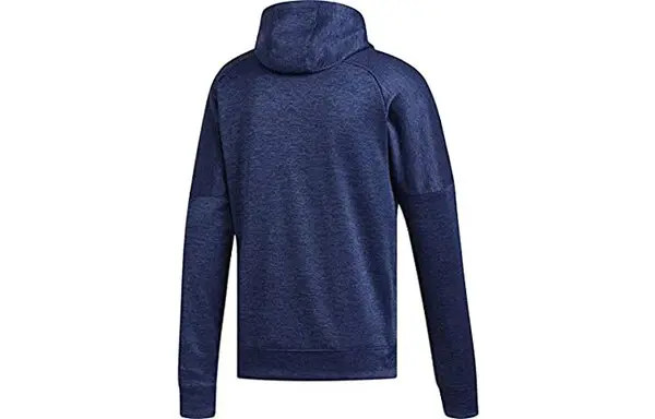 Adidas Pullover Hoodie With Large Logo - Dark Blue