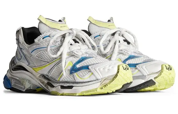 Balenciaga Runner 2.0 Sneakers - White/blue/yellow