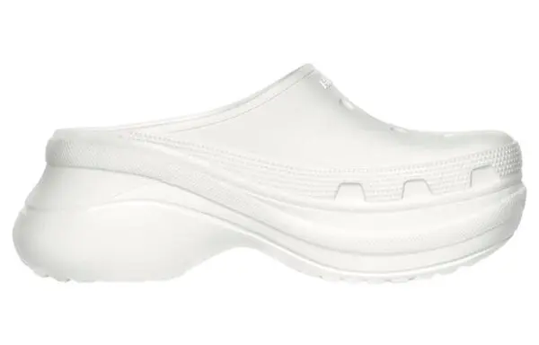 Balenciaga X Crocs Platform Mules - White