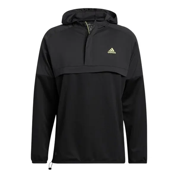 Adidas Anorak Hooded Jacket With Logo Printing And Zipper Detail