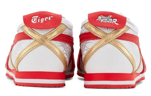 Onitsuka Tiger Street Fighter X Mexico 66 Sd 'arcade Edition' Sneakers - White/fiery Red