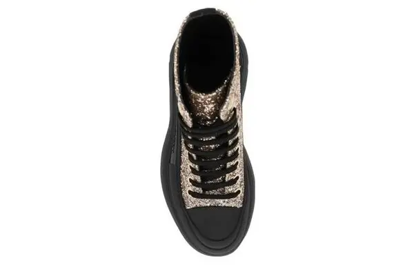 Alexander McQueen Tread Slick Boots - Silver/gold/black