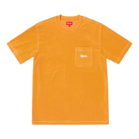 Supreme Ss19 Terry Pocket Tee Short Sleeve - Orange