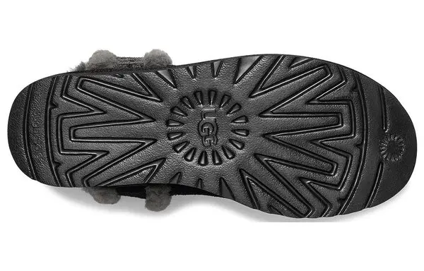 UGG Classic Mini Shearling Logo Boots - Black