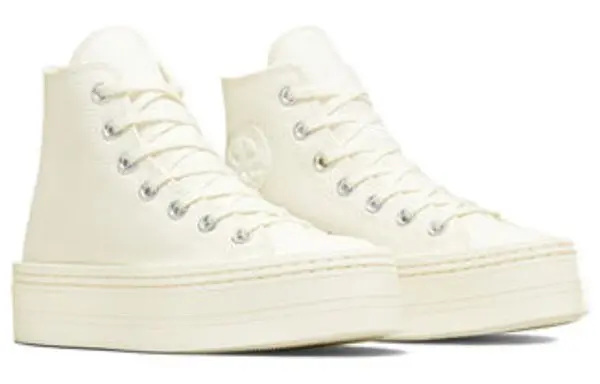 CONVERSE Chuck Taylor All Star Modern Lift Platform High Top Sneakers - Beige/white