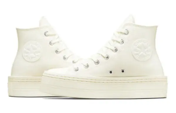 CONVERSE Chuck Taylor All Star Modern Lift Platform High Top Sneakers - Beige/white