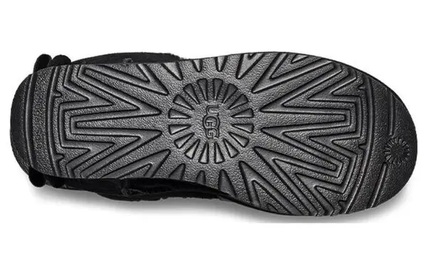 UGG Mini Bailey Suede Bow Boots - Black