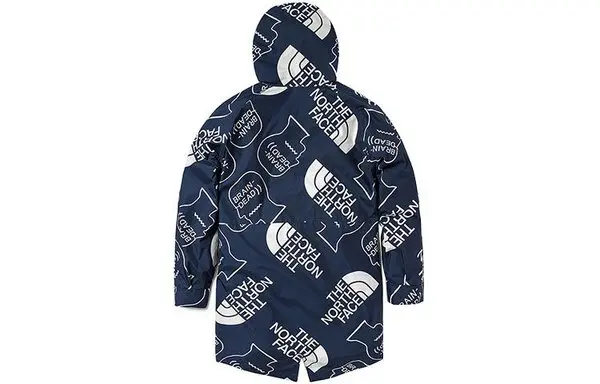 The North Face X Brain Dead 76 Oversized Mountain Parka Jacket - Blue