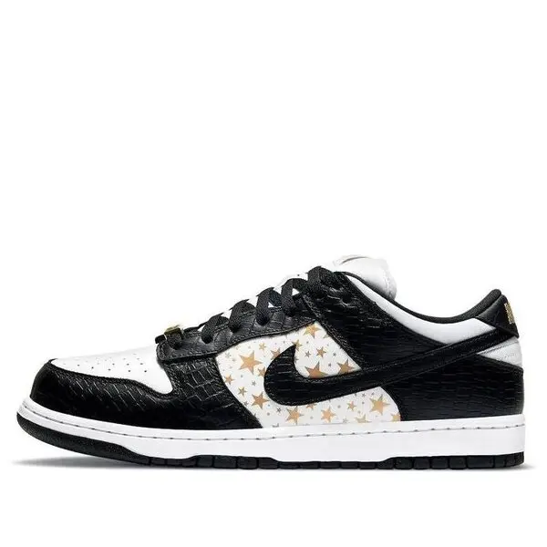 Nike X Supreme Dunk Low Og Qs - White/metallic Gold/black