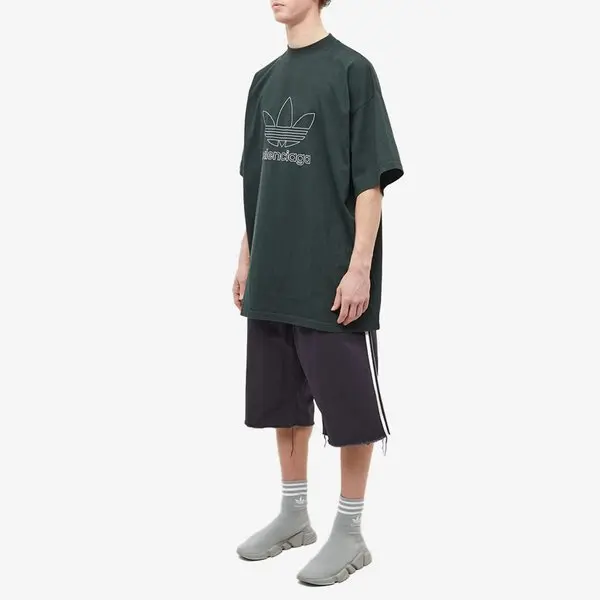 Balenciaga X Adidas Baggy Denim Shorts