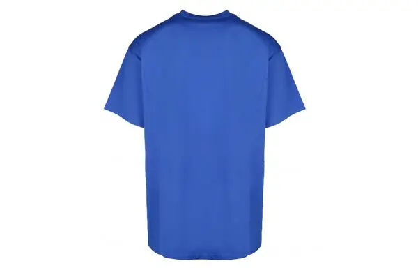 Balenciaga Small Logo Cotton T-shirt - Blue