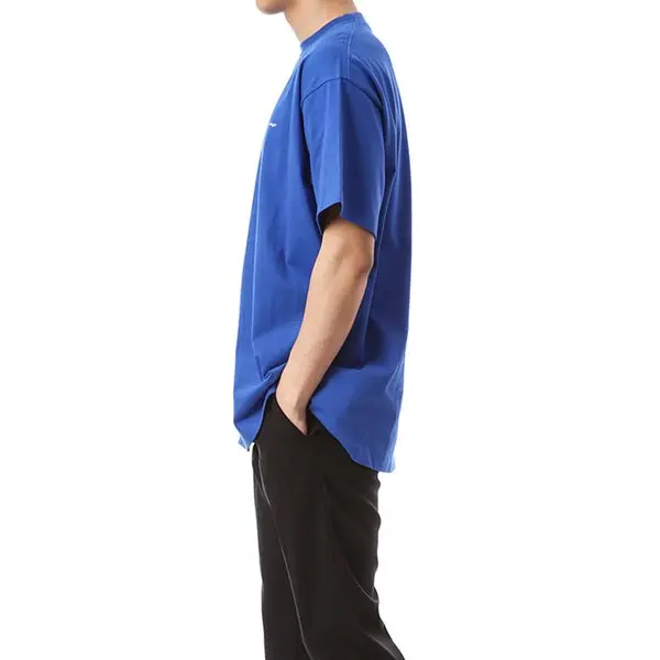 Balenciaga Small Logo Cotton T-shirt - Blue