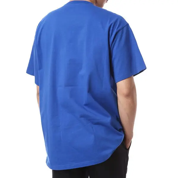 Balenciaga Small Logo Cotton T-shirt - Blue