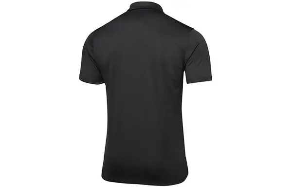 Nike Casual Solid Color Breathable Short Sleeve Polo Shirt Black