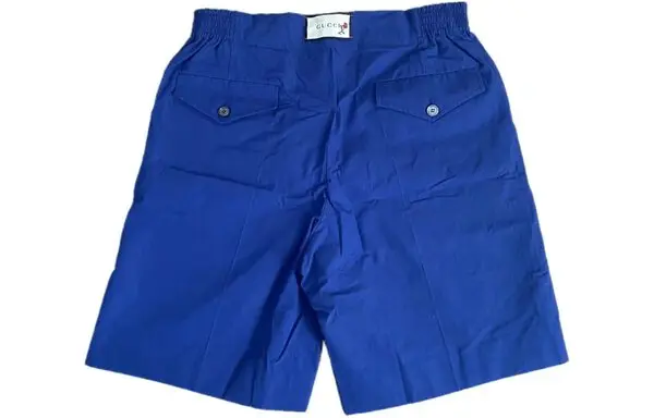 Gucci Plain Chino Shorts - Blue
