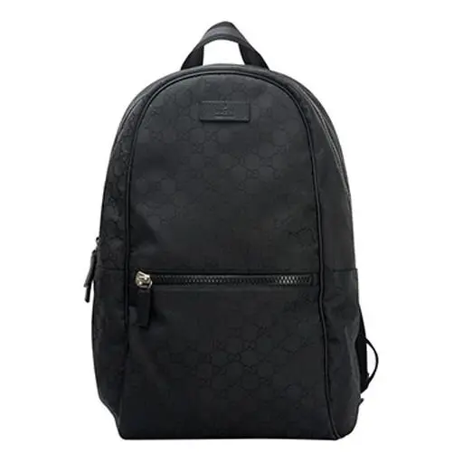 Gucci Logo Leather And Nylon Backpack