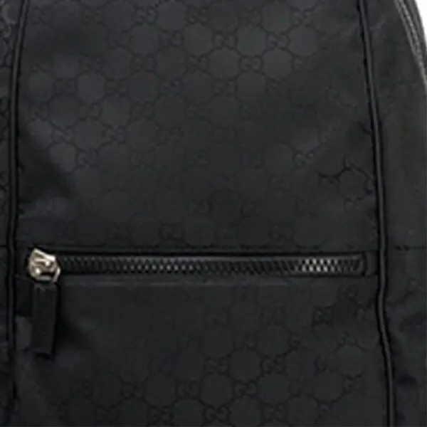 Gucci Logo Leather And Nylon Backpack