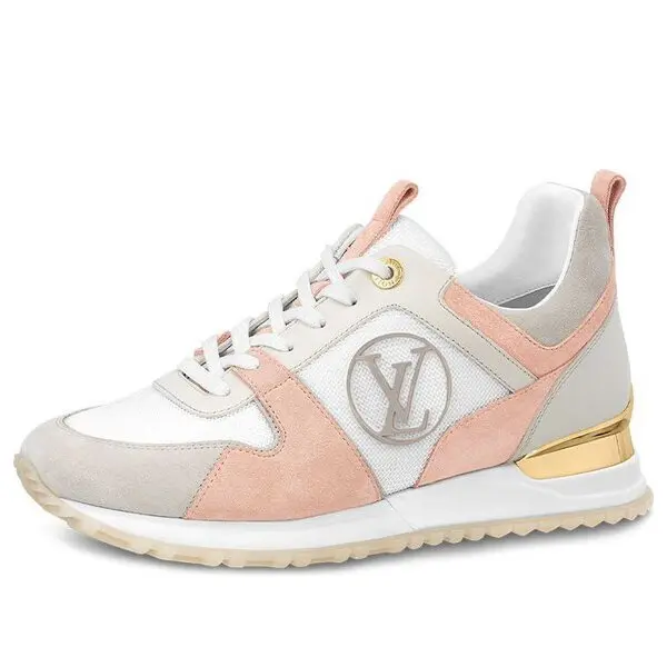 LOUIS VUITTON Run Away Sneakers - White/pink/gold