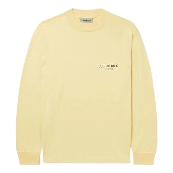 Fear Of God Ss22 Appliqud Logo-print Cotton-jersey T-shirt Cream - Default Colorway