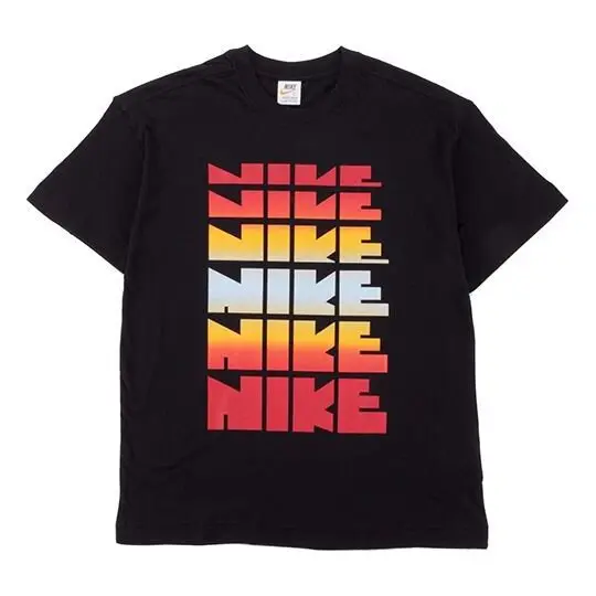 Nike Graphic Print Short Sleeve T-shirt - Black