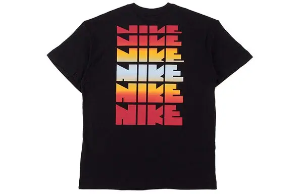 Nike Graphic Print Short Sleeve T-shirt - Black
