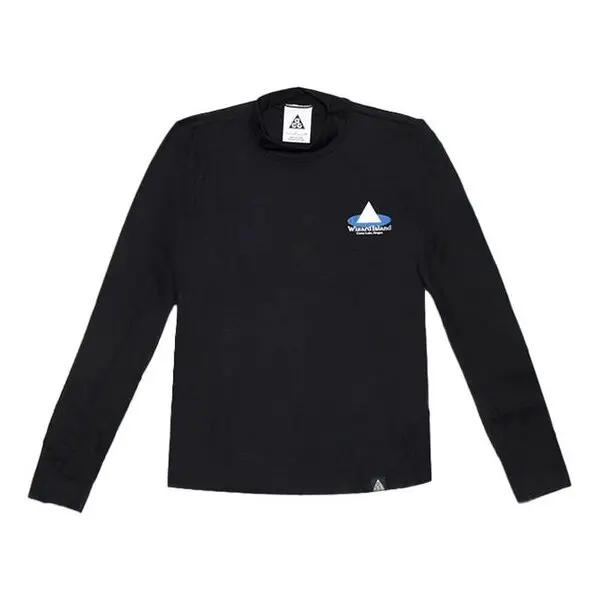 Nike Long Sleeve Printed Pullover - Black