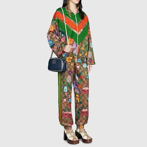 Gucci Flora Gg Supreme Pattern Track Pants