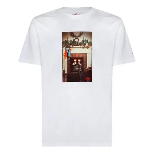 JORDAN Chimney Tee Printing Short Sleeve Us Edition - White