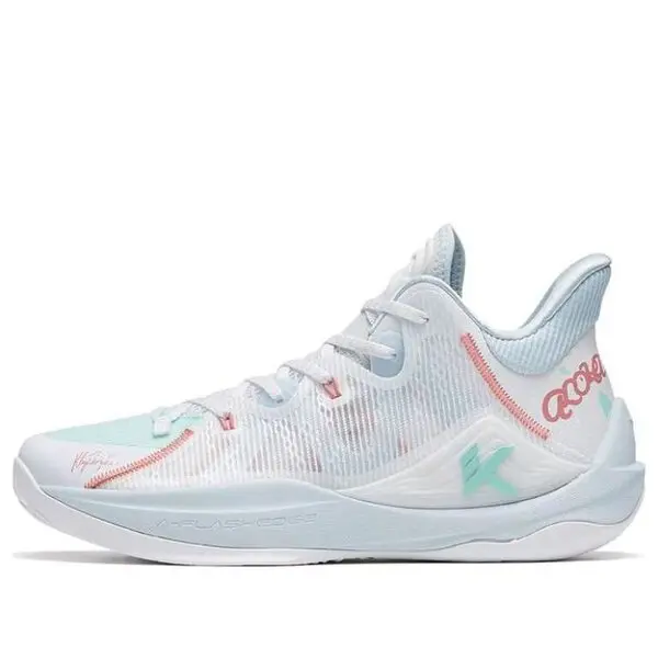 ANTA High-top Athletic Sneakers - White/mint
