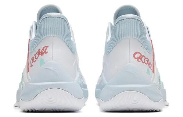 ANTA High-top Athletic Sneakers - White/mint