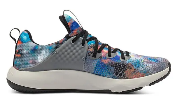 Under Armour Hovr Rise 3 Printed Athletic Shoes - Dark Gray