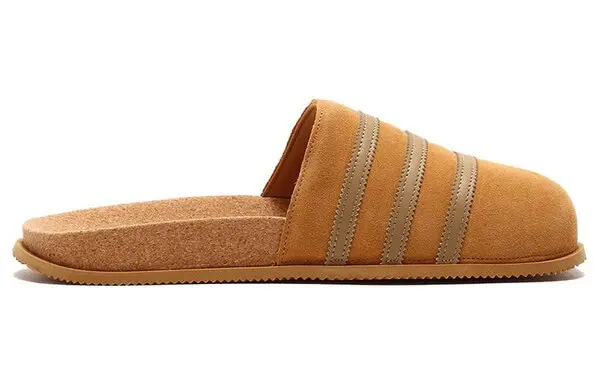 Adidas Adimule Lea Slide - Light Brown/brown