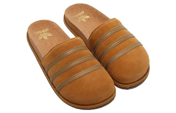 Adidas Adimule Lea Slide - Light Brown/brown