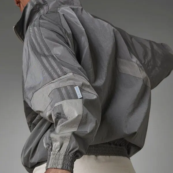 Adidas Originals Blue Version Half-zip Stand Collar Jacket