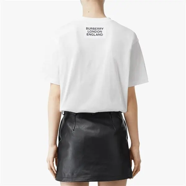 Burberry Deer Print Cotton T-shirt