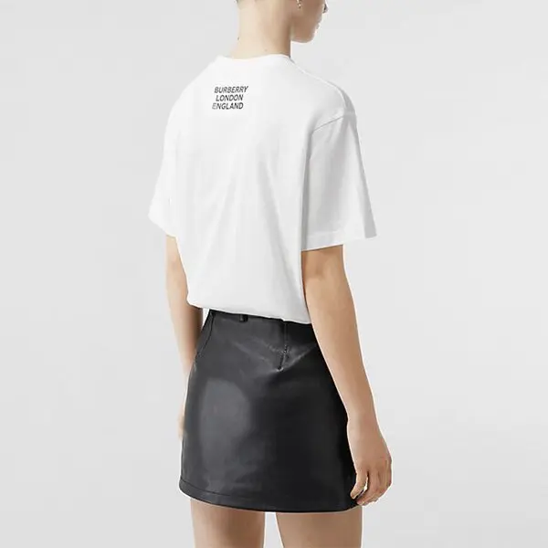 Burberry Deer Print Cotton T-shirt
