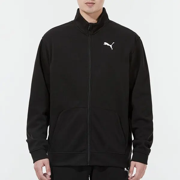 PUMA Casual Sports Stand Collar Zip-up Jacket And Pants Set