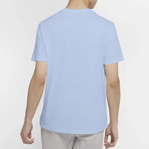 Nike Heritage Short Sleeve Tee With Small Logo - Sky Blue
