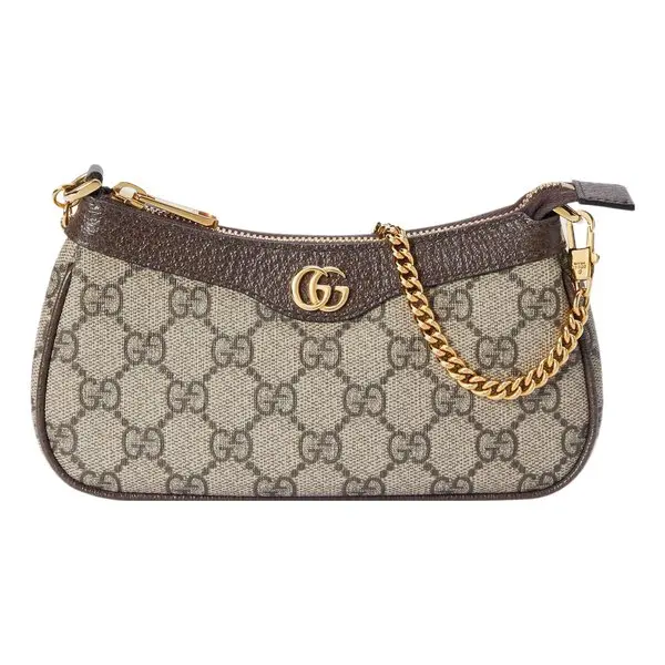 Gucci Ophidia Mini Bag With Double G Hardware - Beige