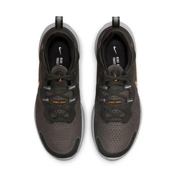 Nike React Miler 2 Athletic Sneakers - Black/orange