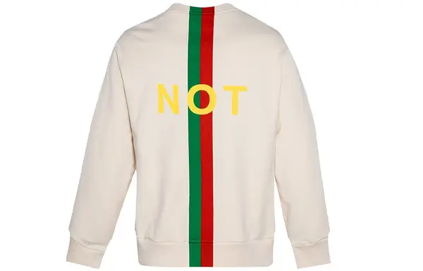 Gucci Fake Not" Printed Crewneck Sweater