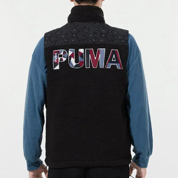 PUMA Paisley Woven Sherpa Vest