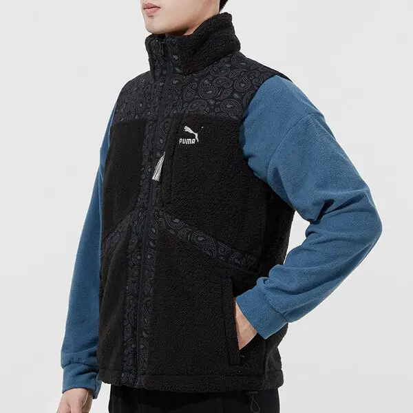 PUMA Paisley Woven Sherpa Vest